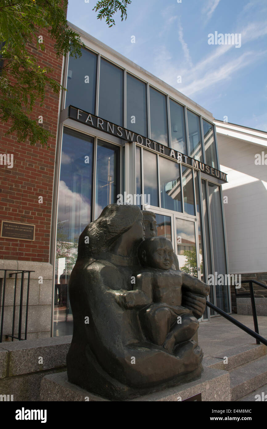 Maine, Rockland. Farnsworth Art Museum Stock Photo - Alamy