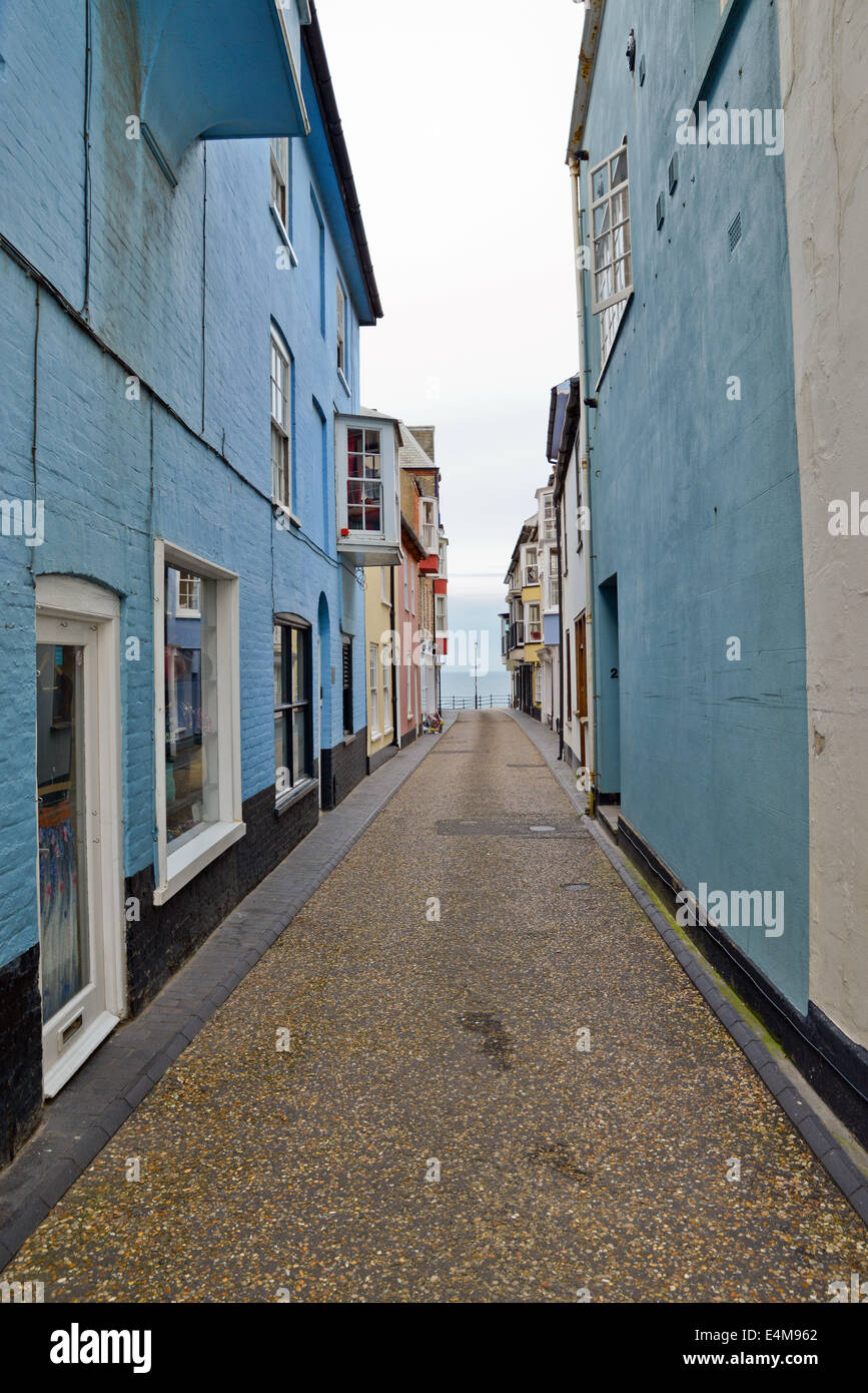 Alleyway Between Buildings Leading to Sea front at Cromer Norfolk ...