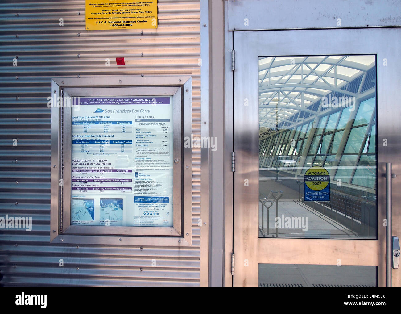 Ferry boat terminal entrance Stock Photo - Alamy