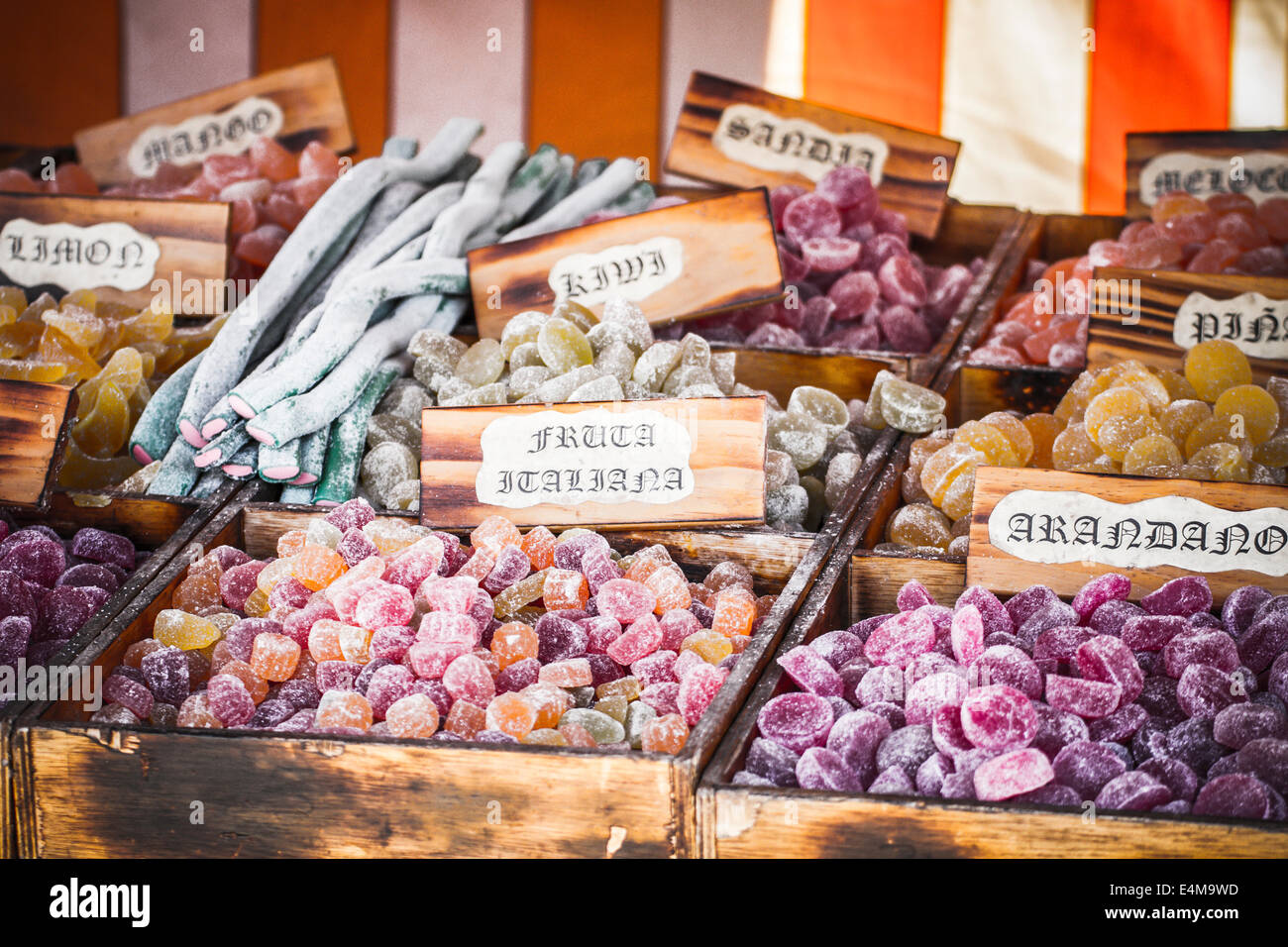 Decoration, candy and sweets shop handmade Stock Photo - Alamy