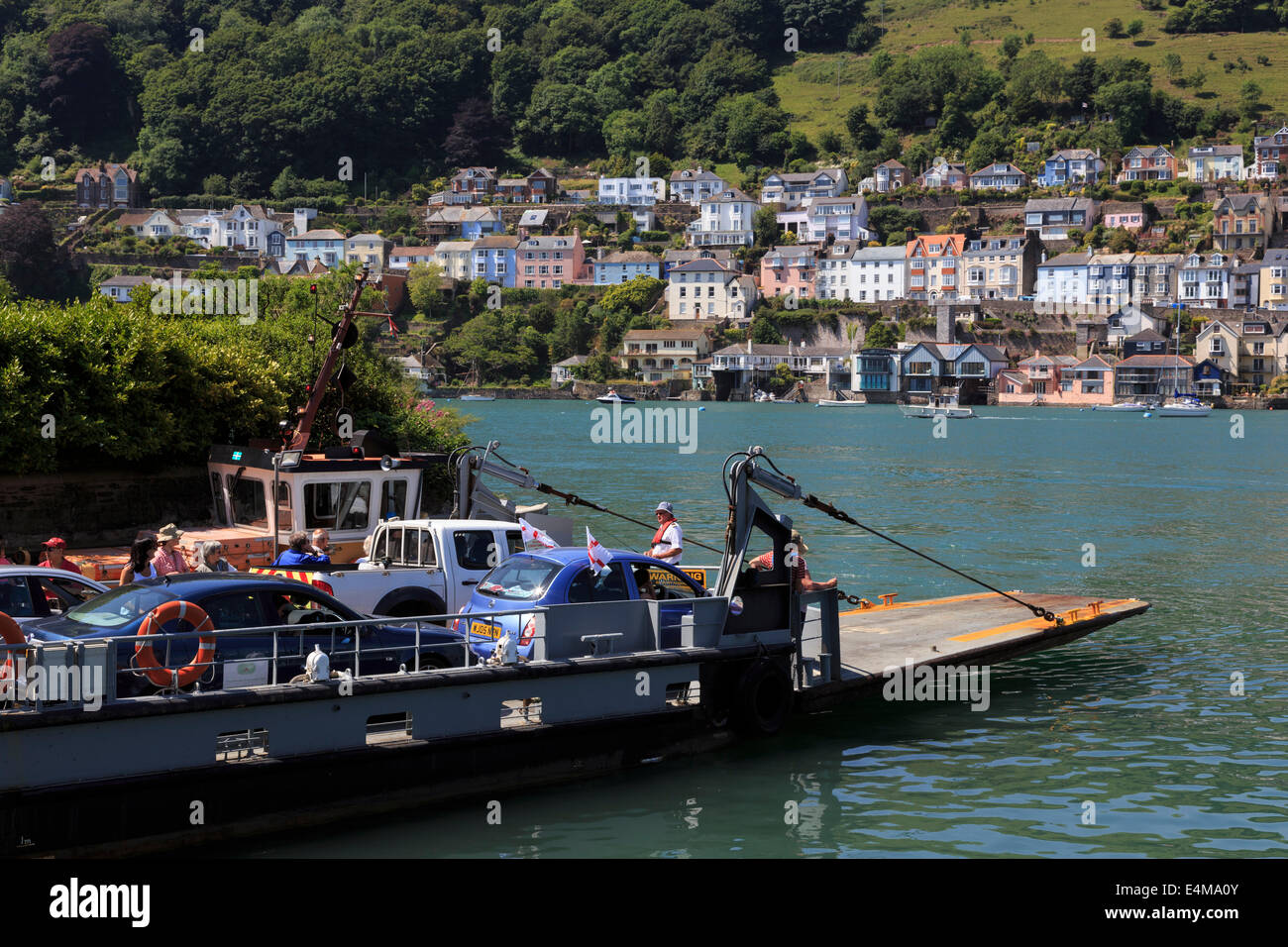 kingswear ferry to dartsmouth devon england Stock Photo - Alamy