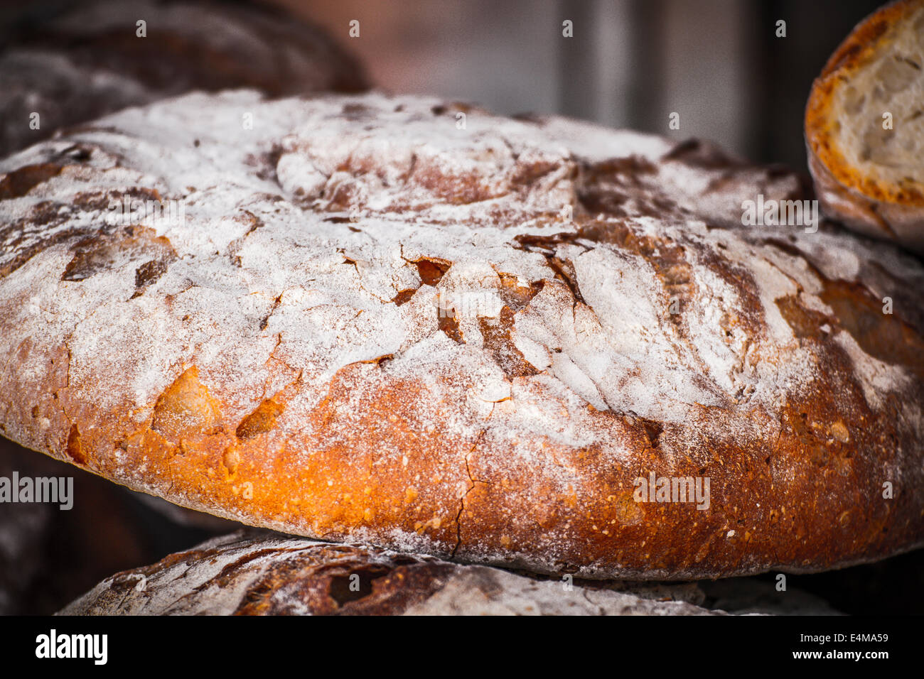 Handmade artisan bread in a medieval fair, organic Stock Photo - Alamy