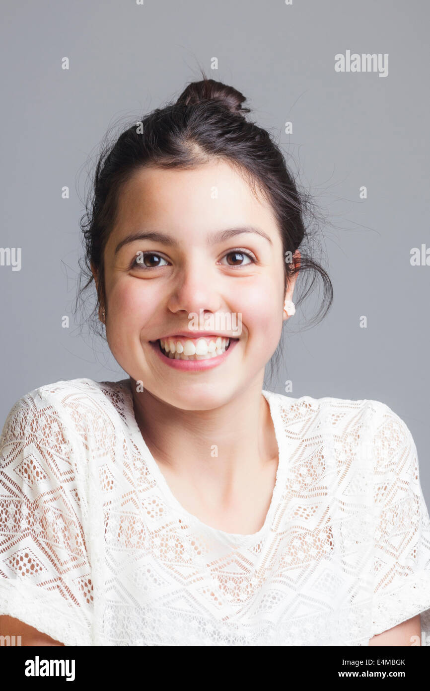 Happy teenage girl Stock Photo - Alamy