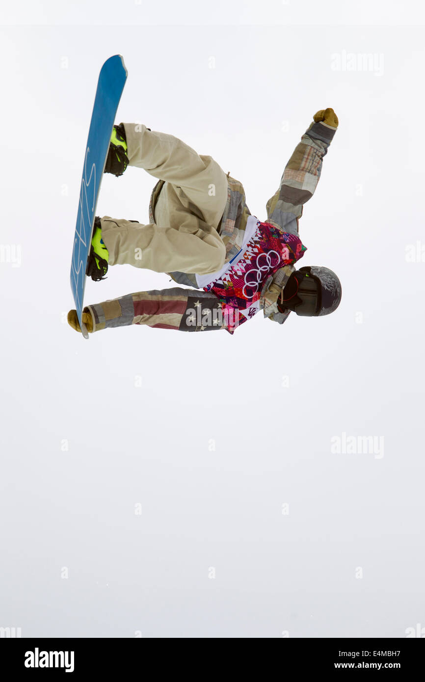 Gregory Bretz (USA) competing in Men's Snowboard Halfpipe at the ...