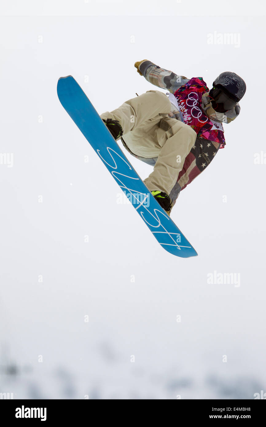 Gregory Bretz (USA) competing in Men's Snowboard Halfpipe at the ...