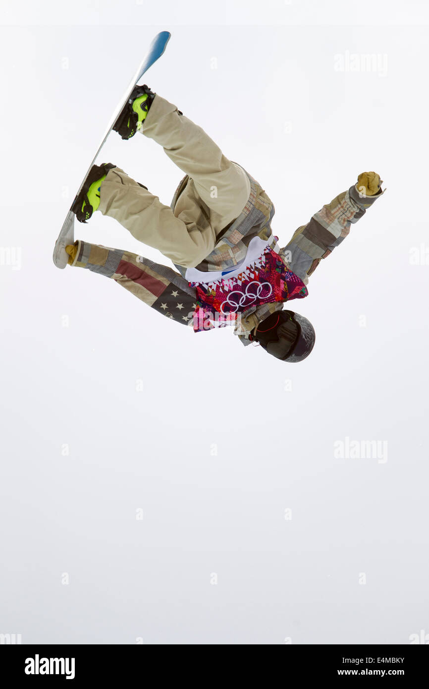 Gregory Bretz (USA) competing in Men's Snowboard Halfpipe at the ...
