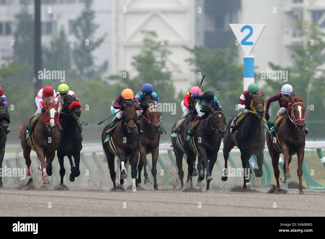 Aichi, Japan. 13th July, 2014. Best Warrior (Keita Tosaki) Horse Racing ...