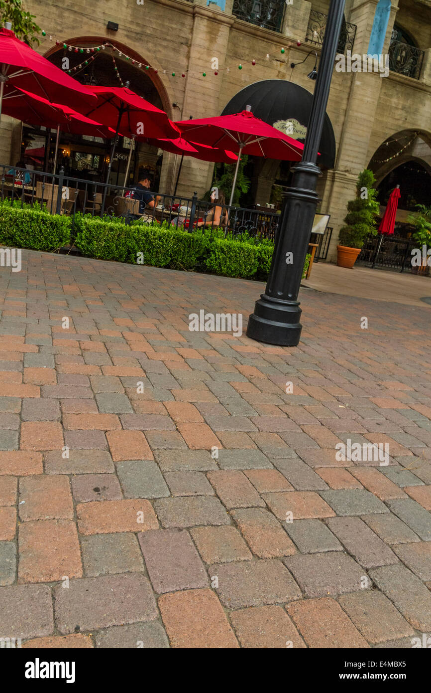 An Outdoor restaurant at the Mission Inn in Riverside California USA ...