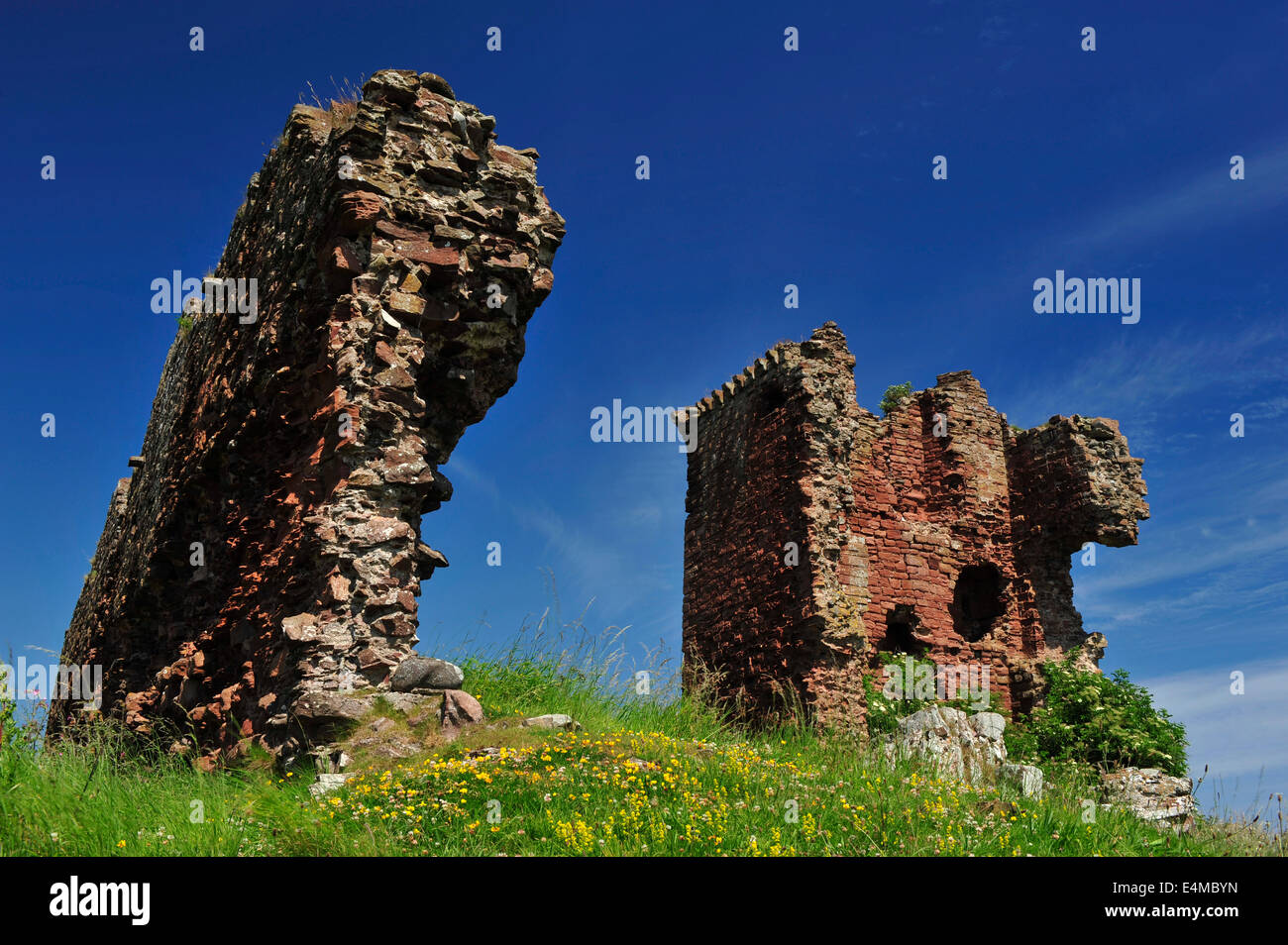 Red Castle, Lunan Bay, Angus, Scotland Stock Photo - Alamy