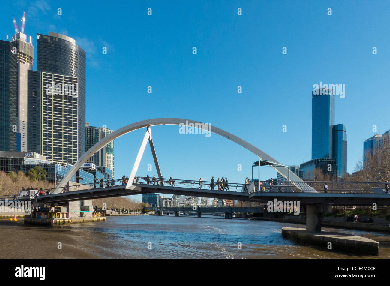 Yarra river pedestrian bridge hi-res stock photography and images - Alamy