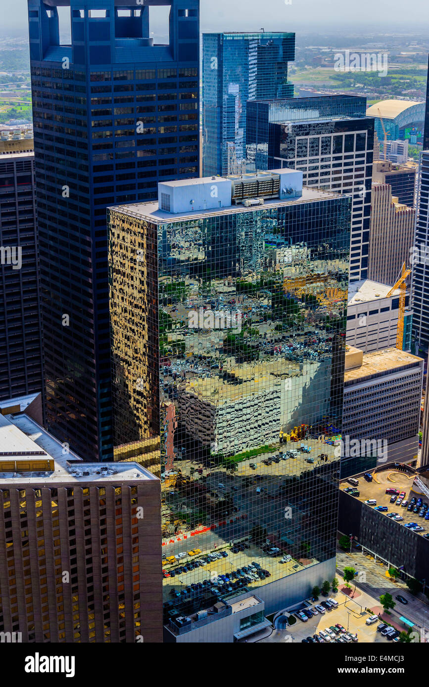 Buildings and streets in urban Downtown Houston Stock Photo - Alamy