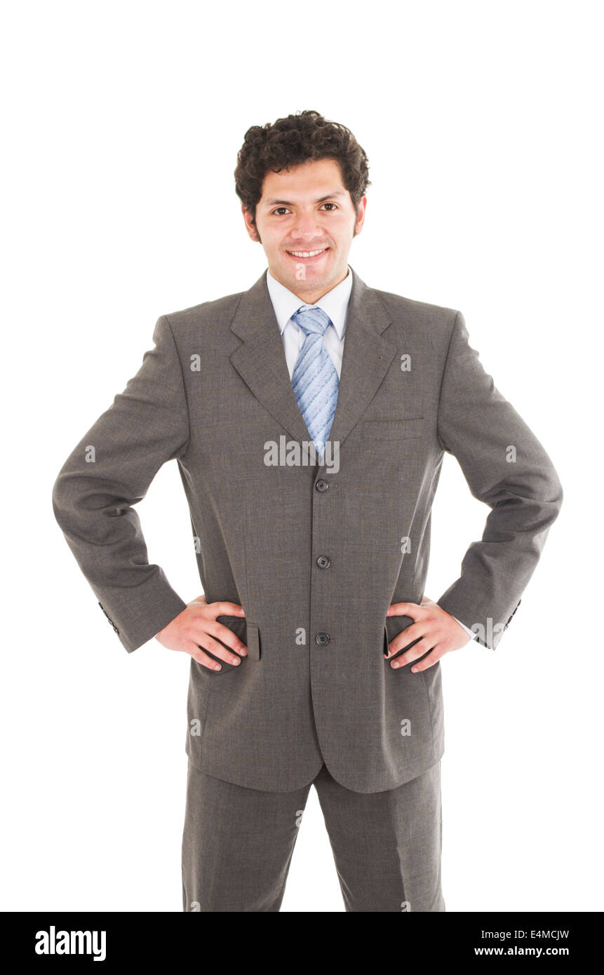 young man in a suit posing Stock Photo - Alamy