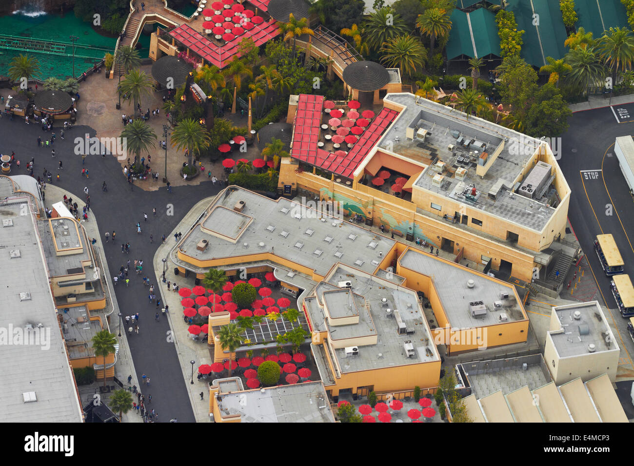 Universal Studios, Hollywood, Los Angeles, California, USA - aerial ...