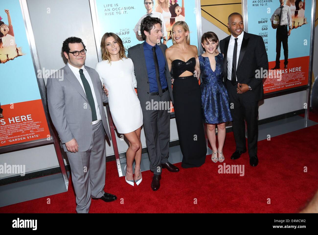 New York, NY, USA. 14th July, 2014. Josh Gad, Ashley Greene, Zach Braff ...