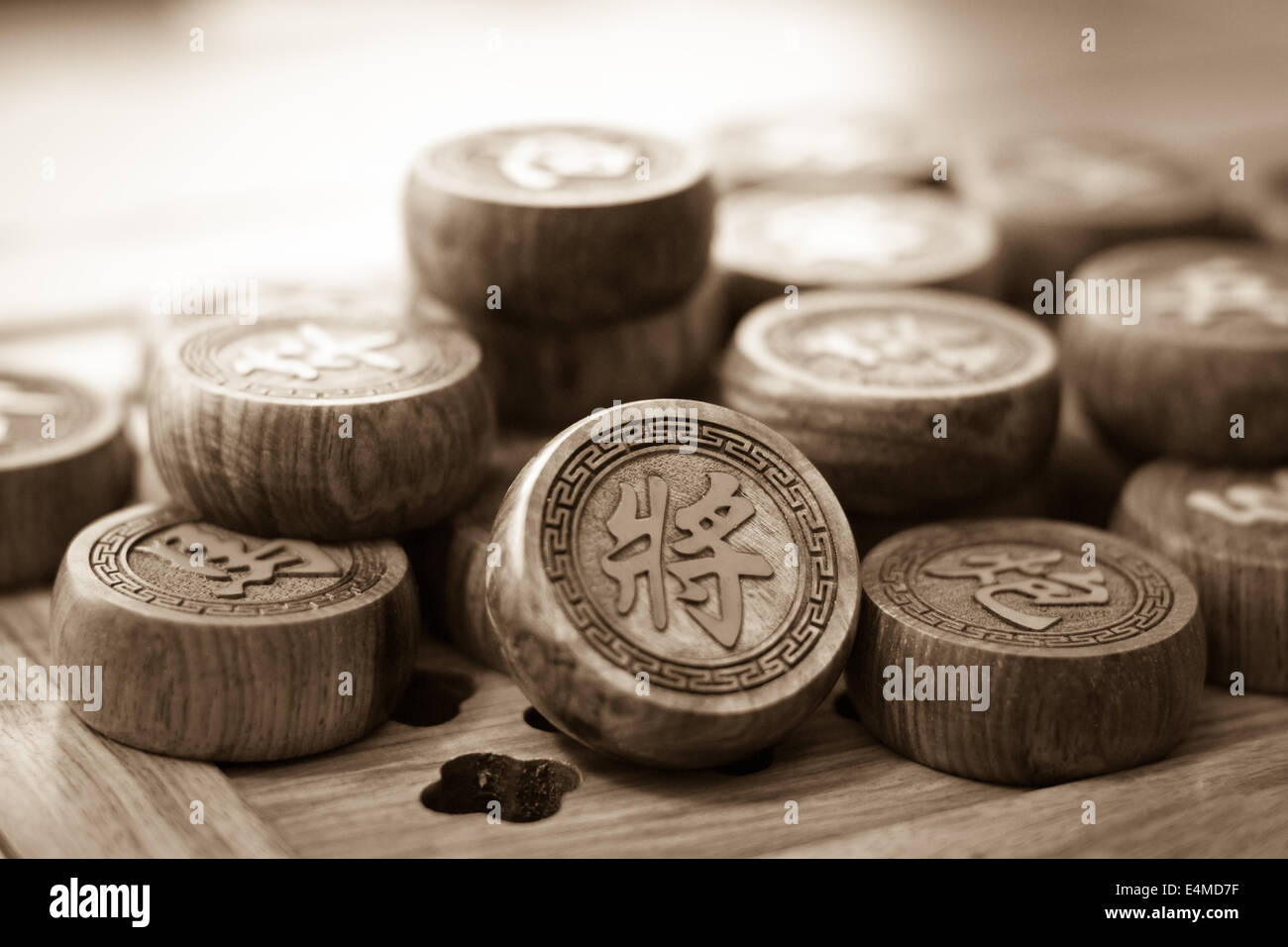 Chinese chess,general and prime minister Stock Photo - Alamy