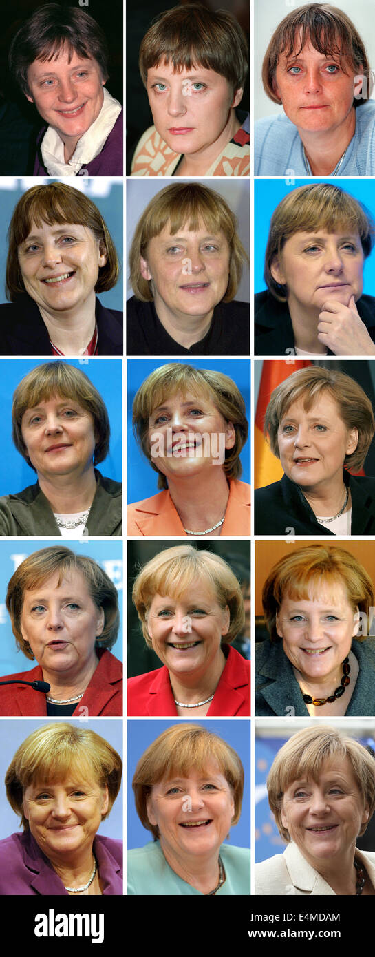 COMBO - A combination picture made off archive pictures from the years ...