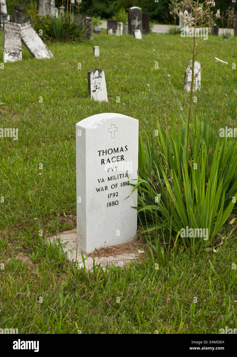 Gravestone of a War of 1812 soldier Stock Photo - Alamy