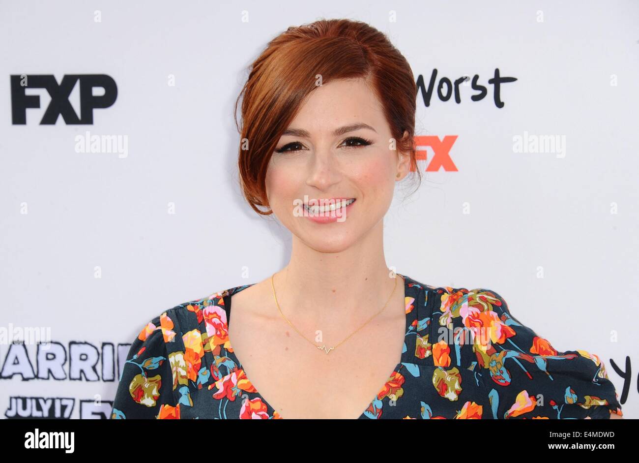 Los Angeles, CA, USA. 14th July, 2014. Ava Cash at arrivals for YOU'RE ...