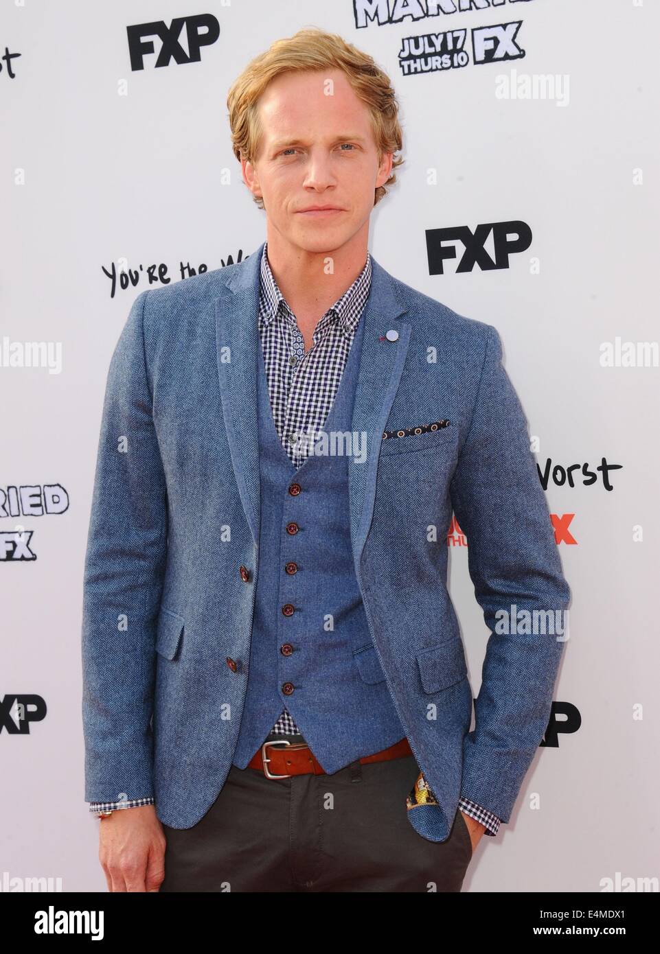 Los Angeles, CA, USA. 14th July, 2014. Chris Geere at arrivals for YOU ...