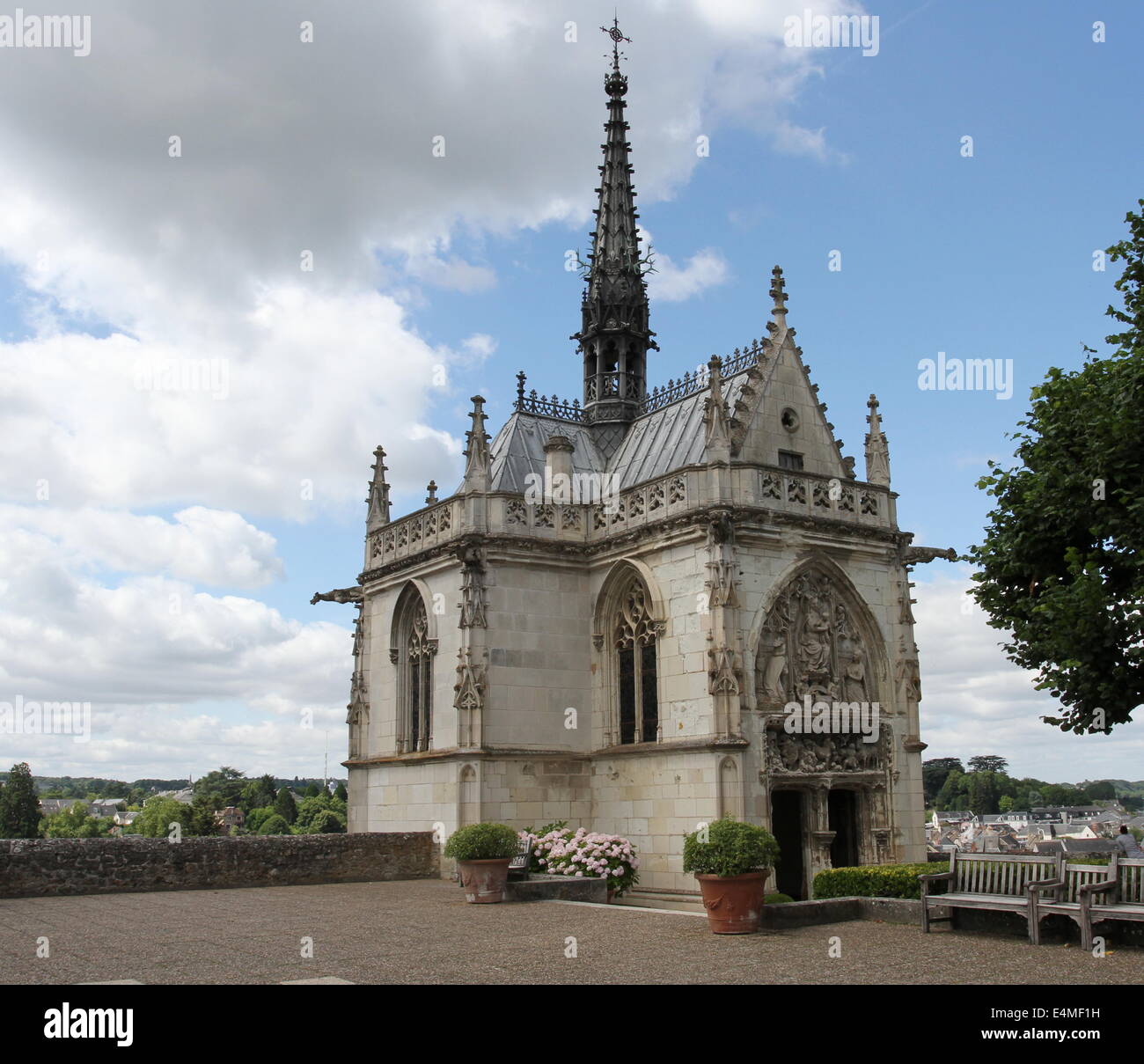 Exterior of St Hubert Chapel Amboise chateau France July 2014 Stock ...