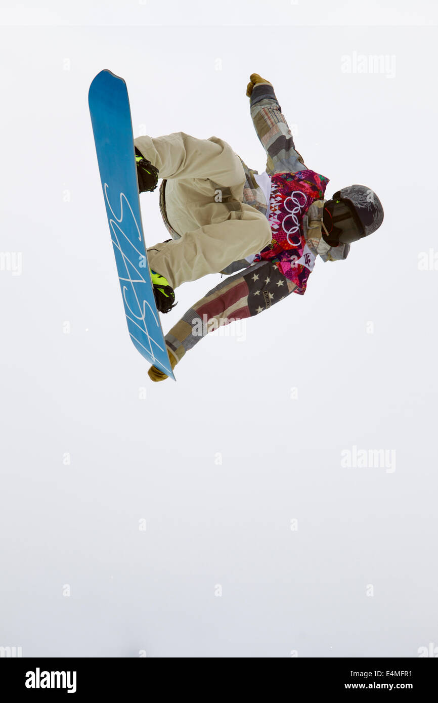 Gregory Bretz (USA) competing in Men's Snowboard Halfpipe at the ...