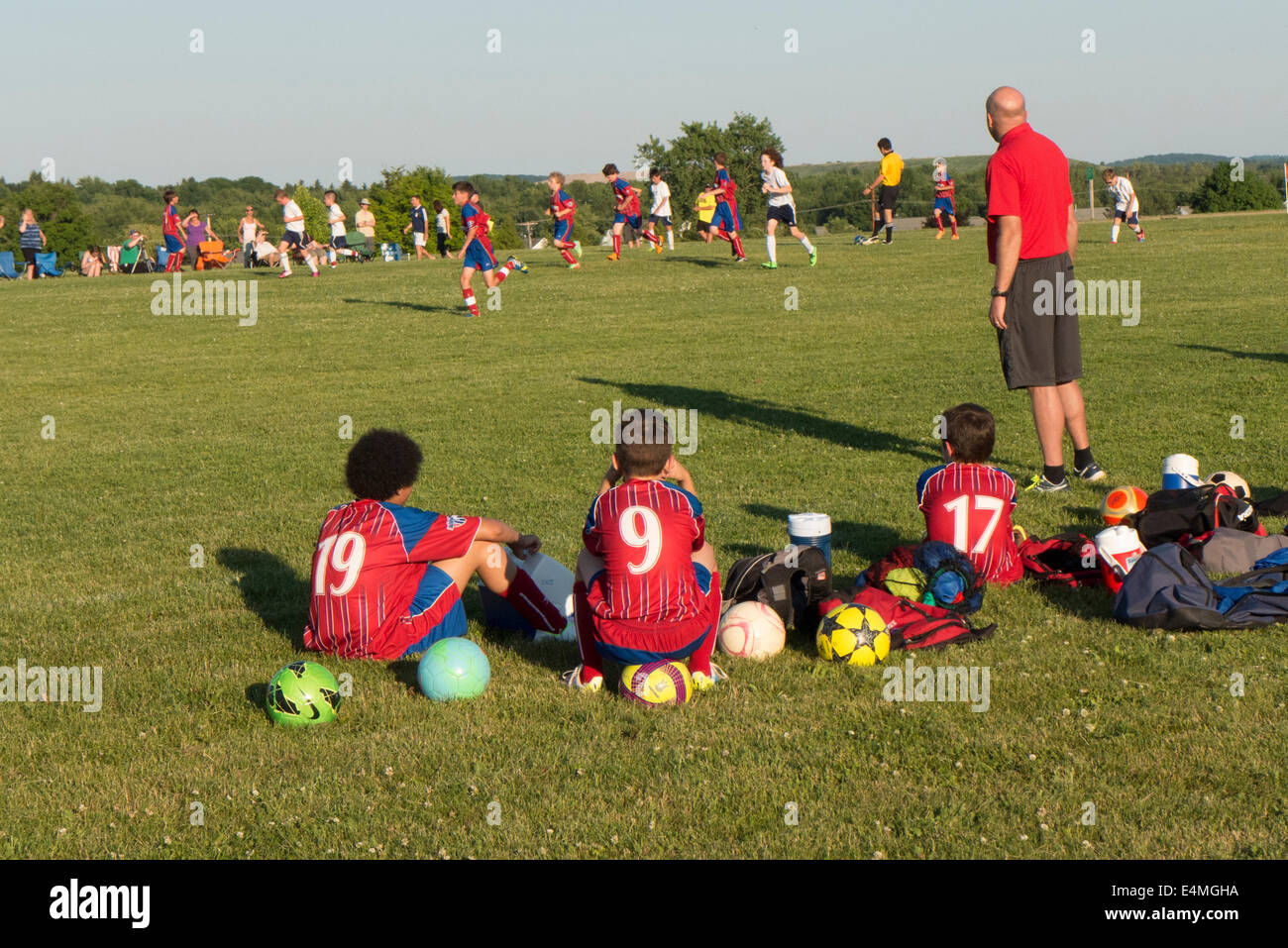 Soccer football game Stock Photo - Alamy