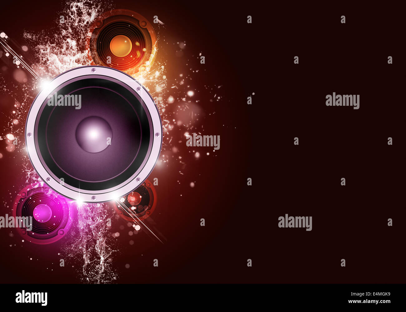 party music background for flyers and nightclub posters Stock Photo - Alamy