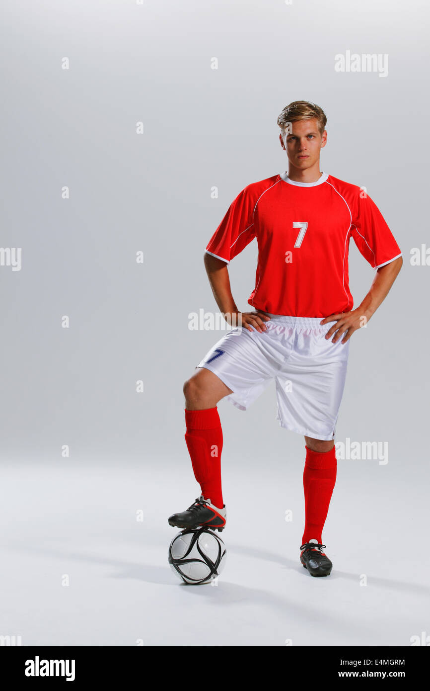 Football player standing feet on hi-res stock photography and images ...