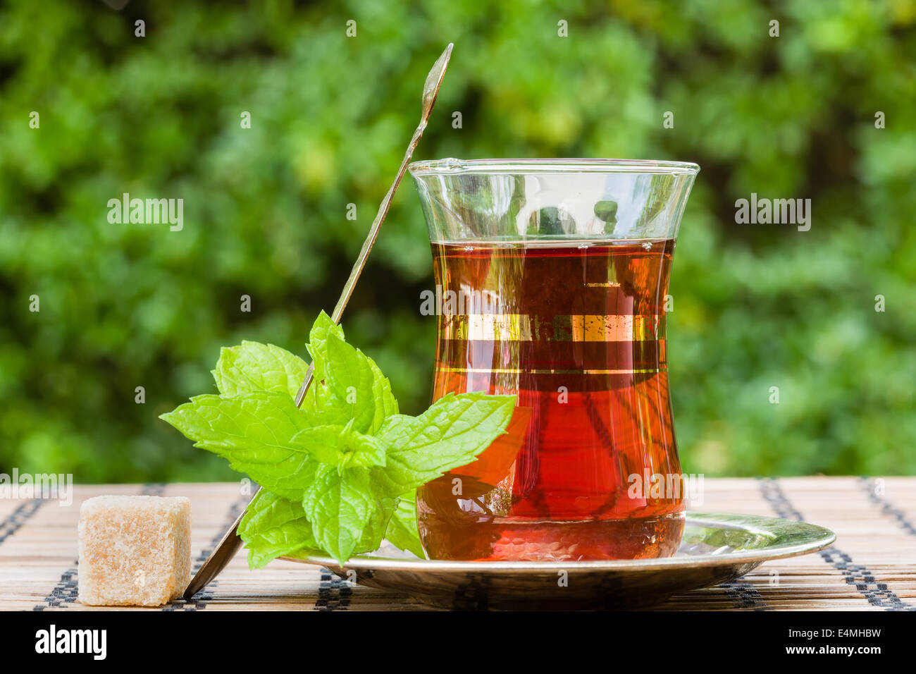Arabic mint tea is a traditional refreshing drink Stock Photo - Alamy