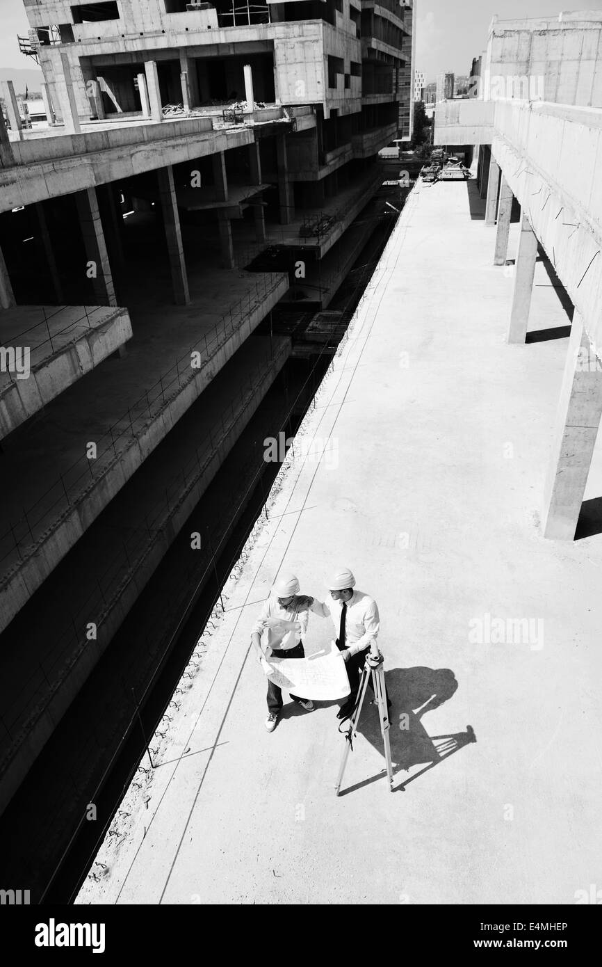 With architects Black and White Stock Photos & Images - Alamy