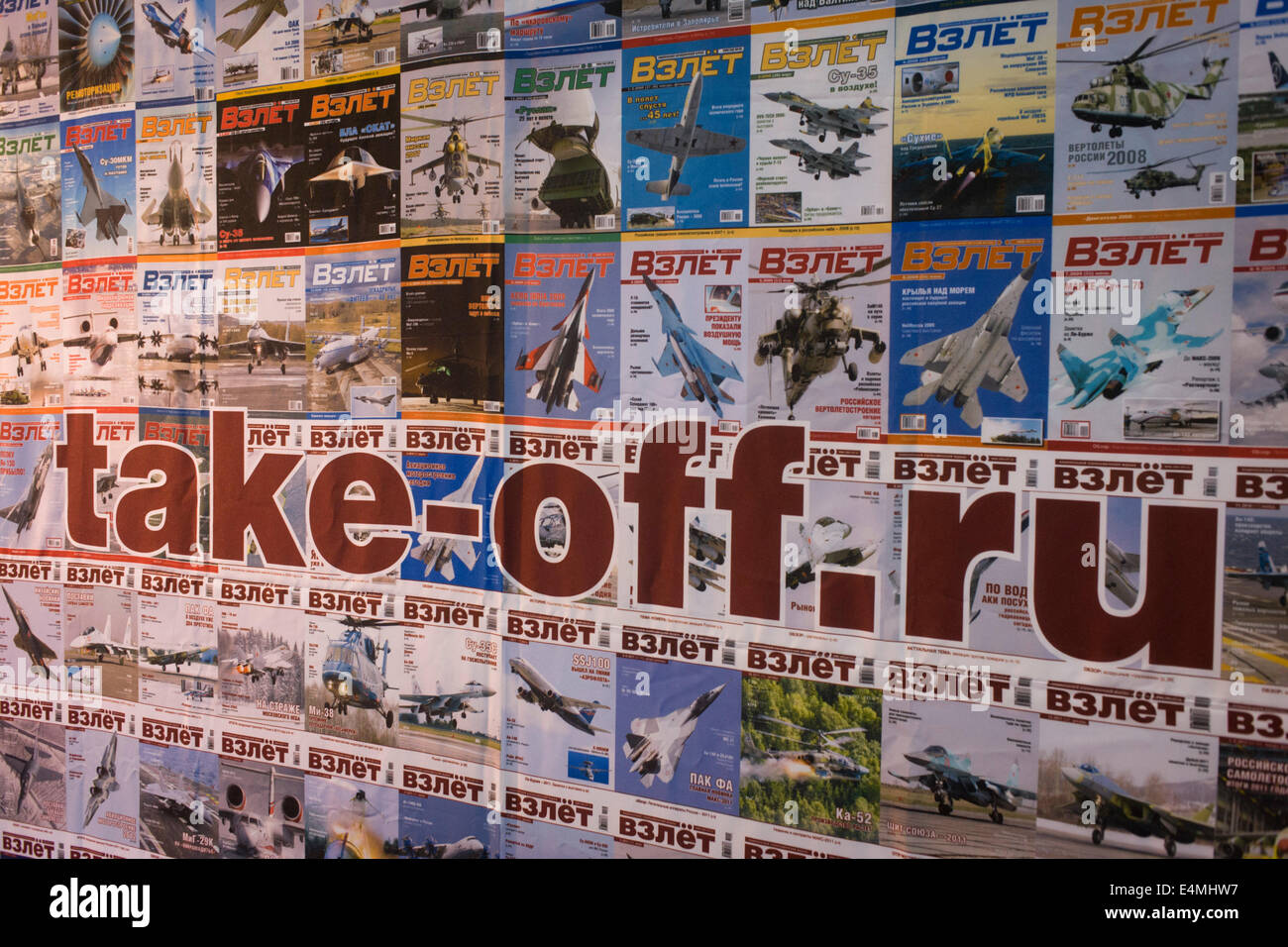 The front covers of Russian aviation magazine Take-Off at the ...