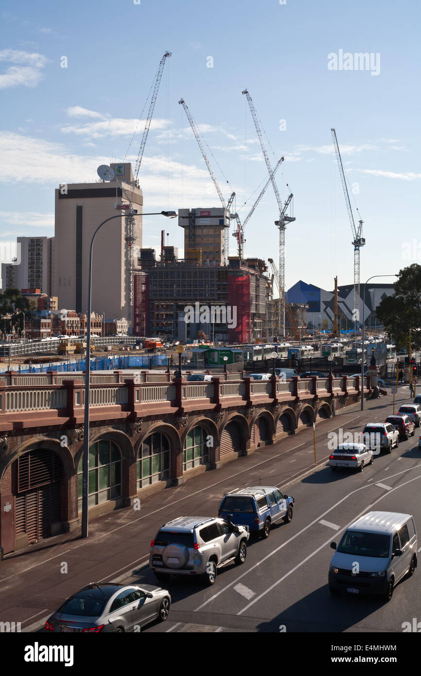 Cranes dominate the skyline with the construction and development of ...