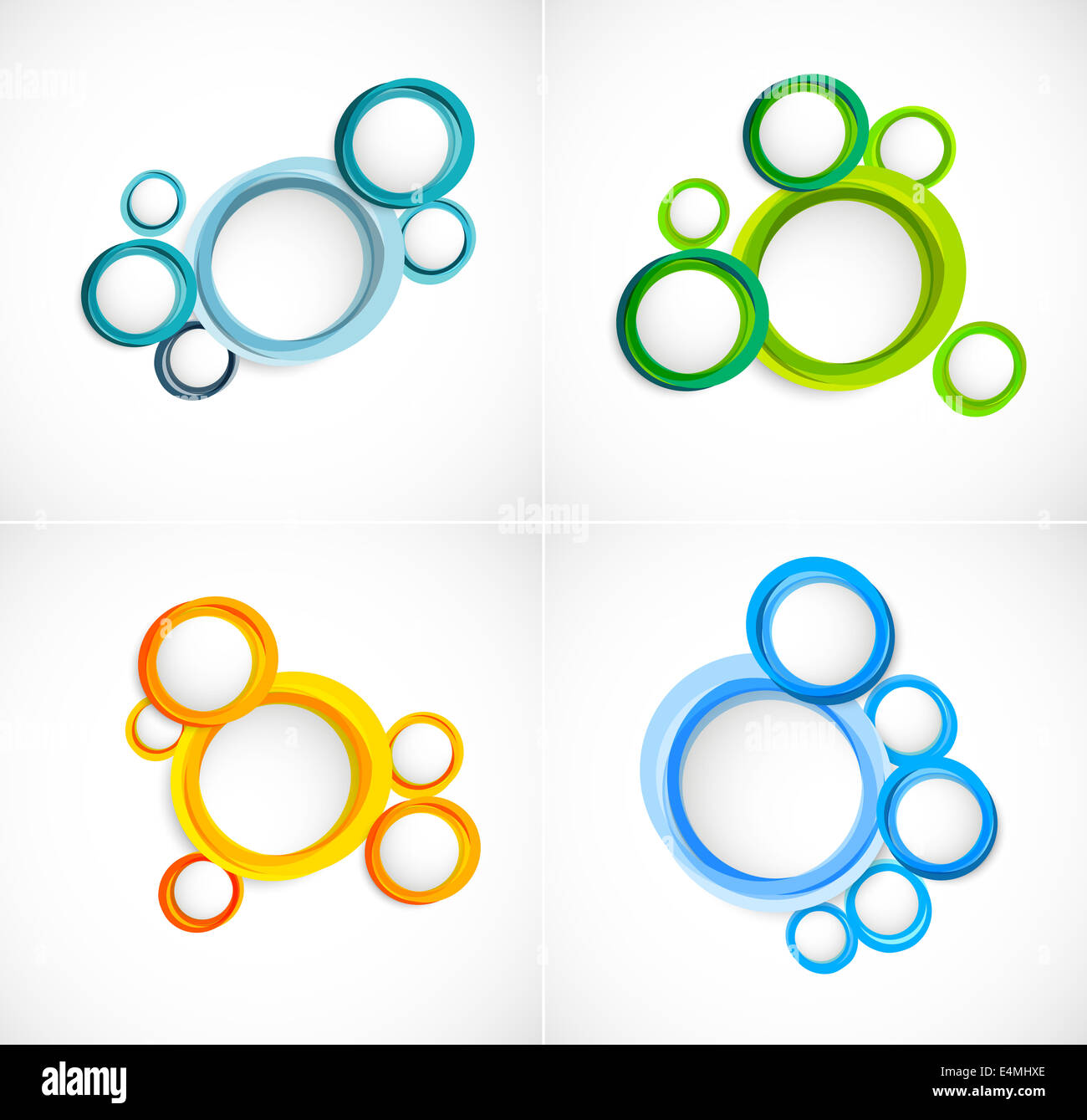Set of circles backgrounds Stock Photo - Alamy