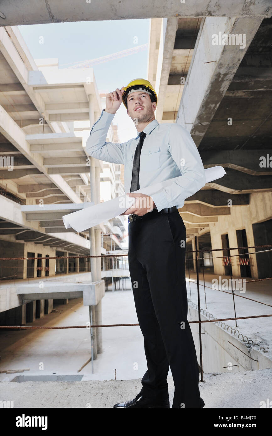 architect on construction site Stock Photo - Alamy