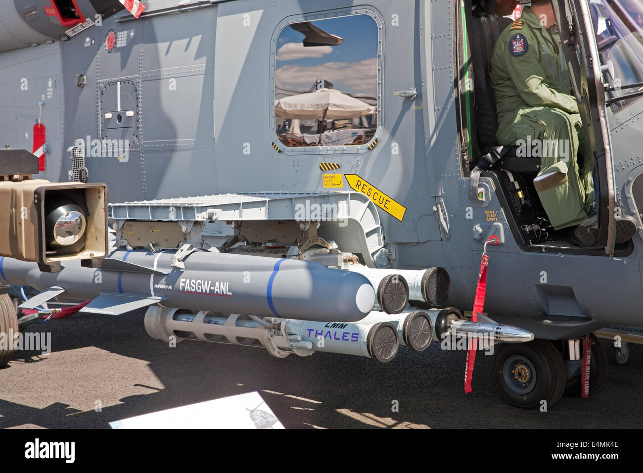 Farnborough, UK. 14th July 2014. agustawestland AW159 Wildcat ...