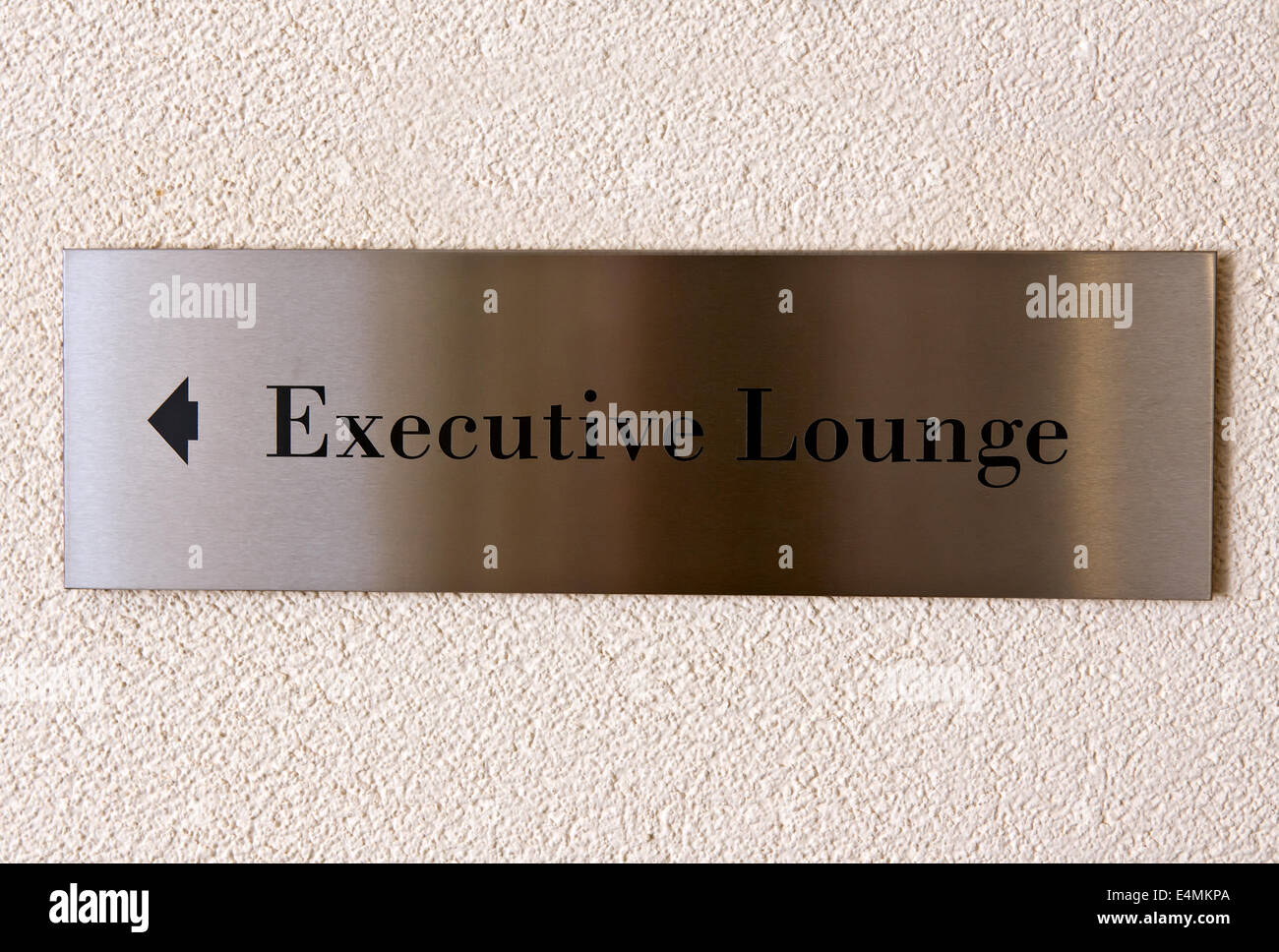 signs executive lounge Stock Photo - Alamy