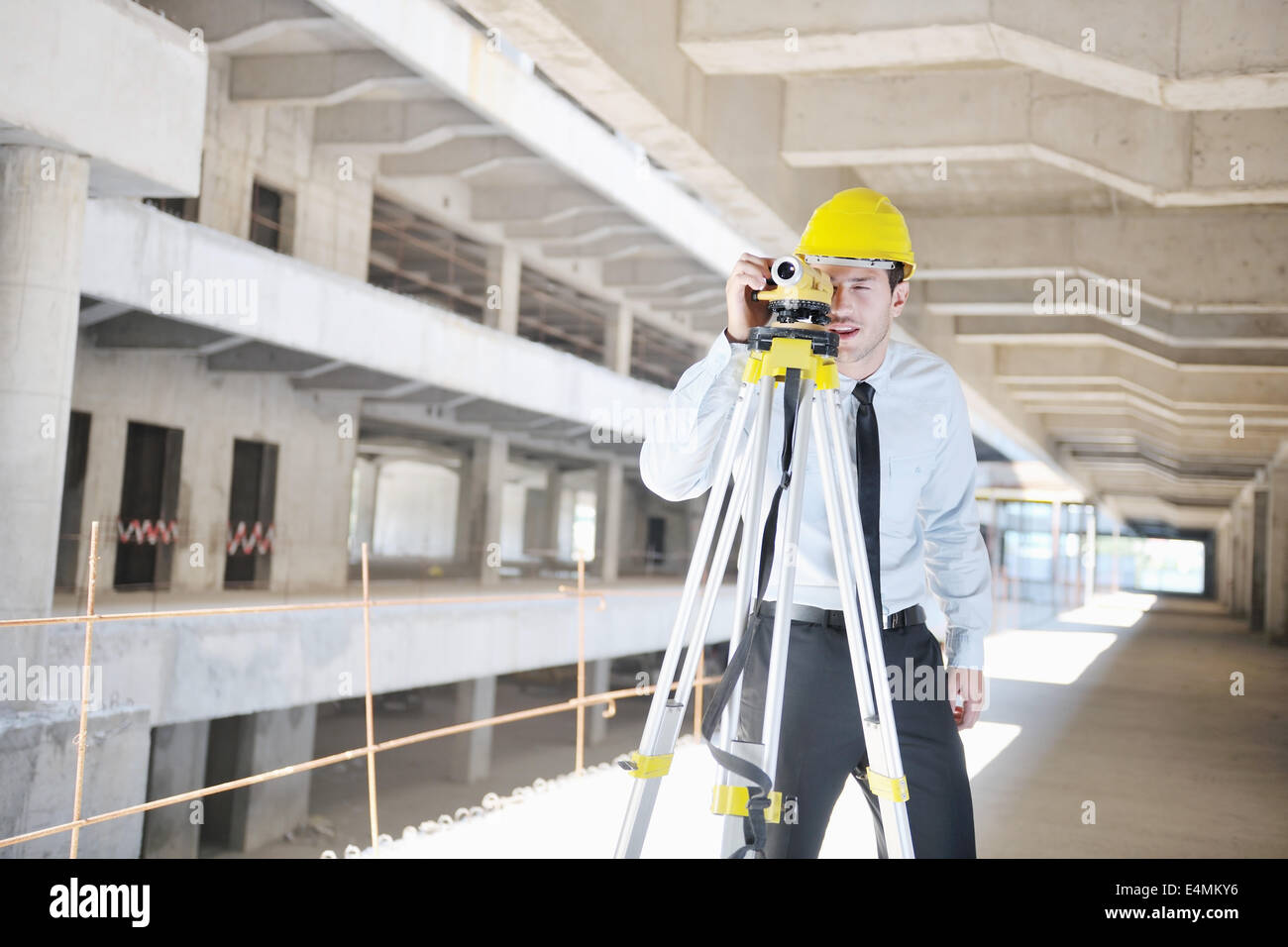 architect on construction site Stock Photo - Alamy
