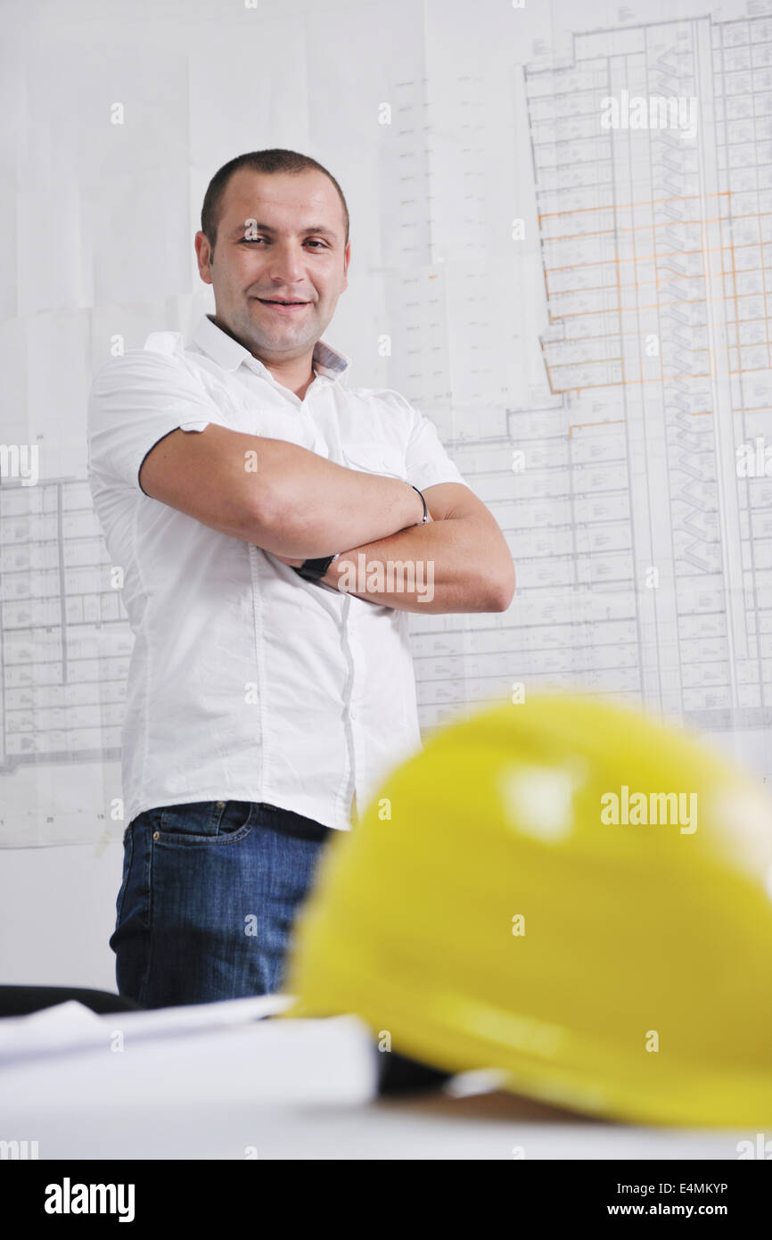 architect on construction site Stock Photo - Alamy