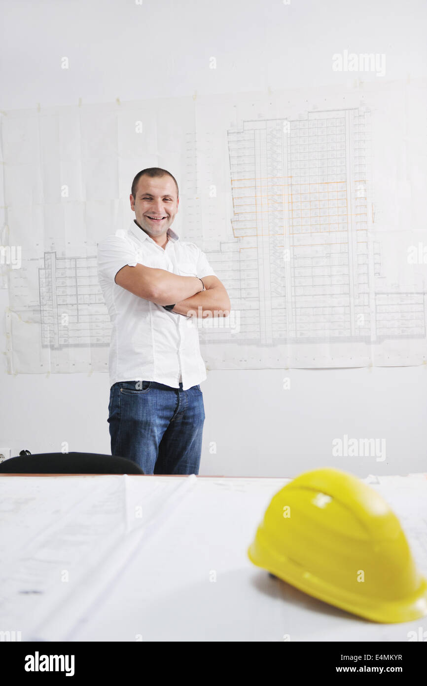 architect on construction site Stock Photo - Alamy