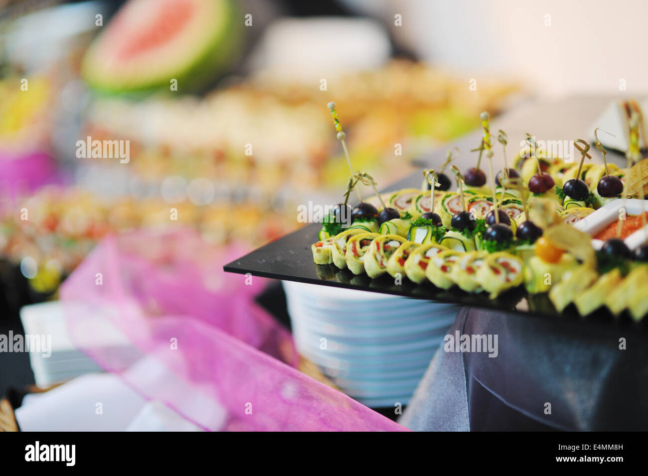 buffet food closeup Stock Photo - Alamy