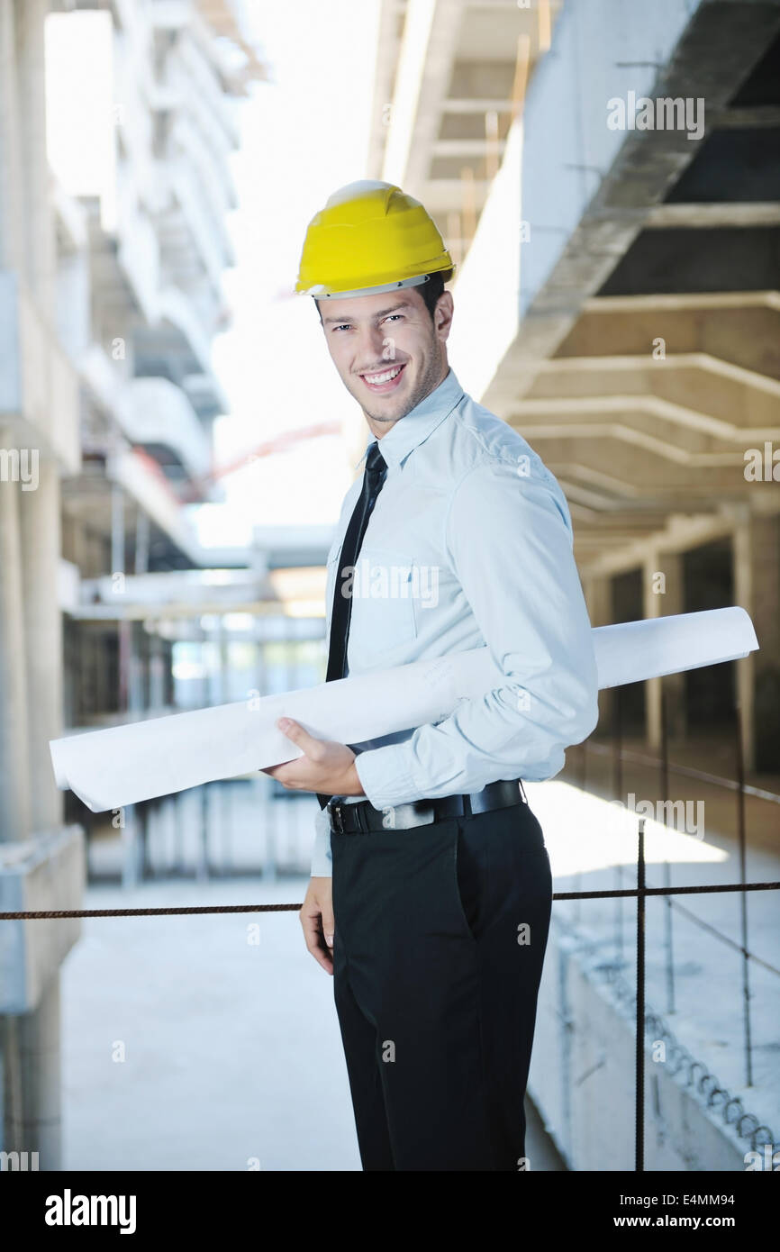 architect on construction site Stock Photo - Alamy