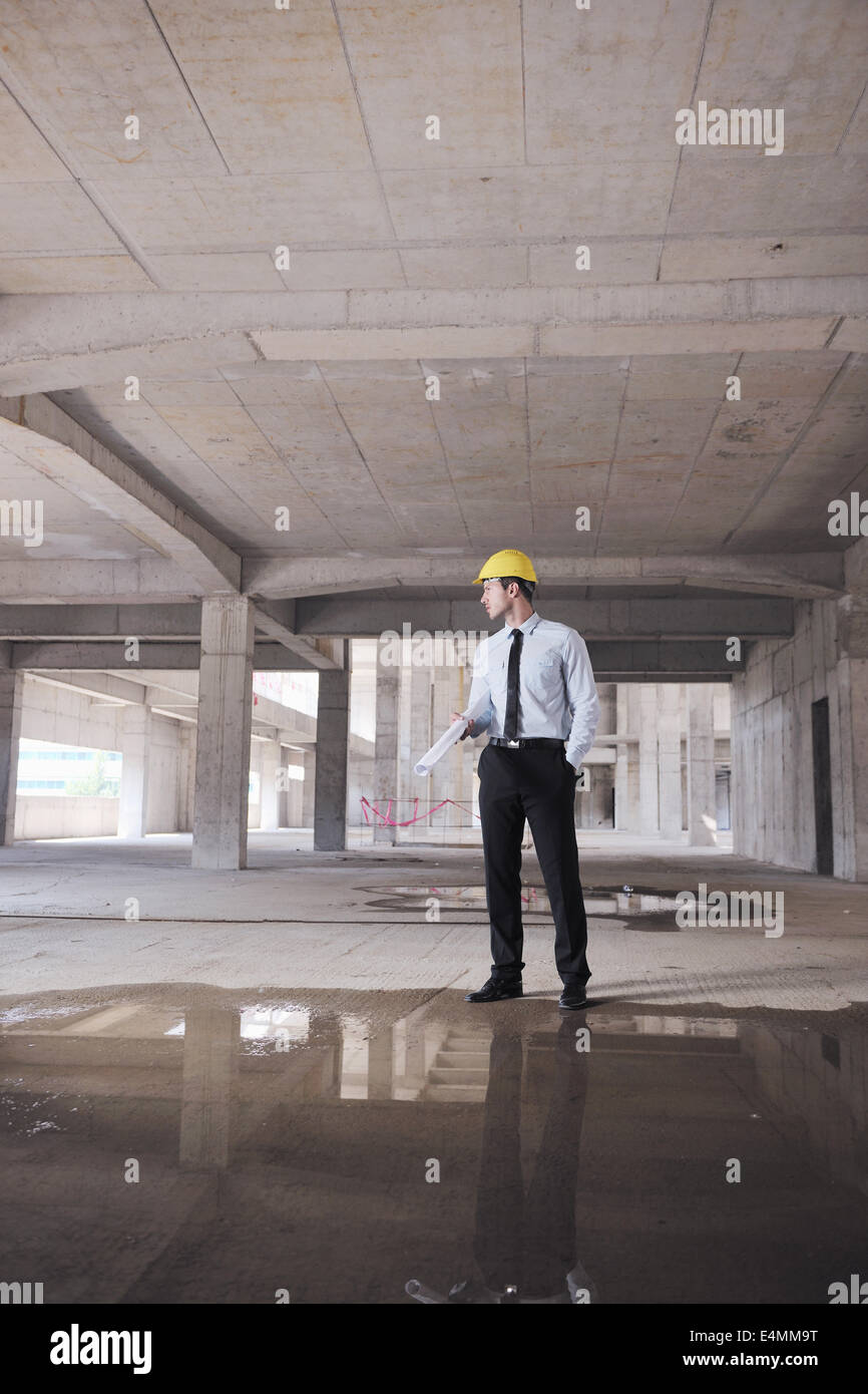 architect on construction site Stock Photo - Alamy