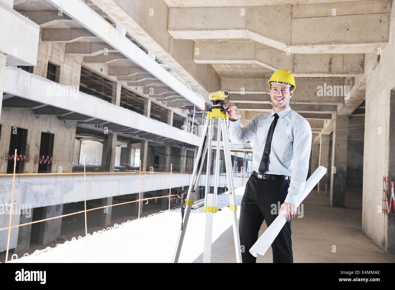 architect on construction site Stock Photo - Alamy