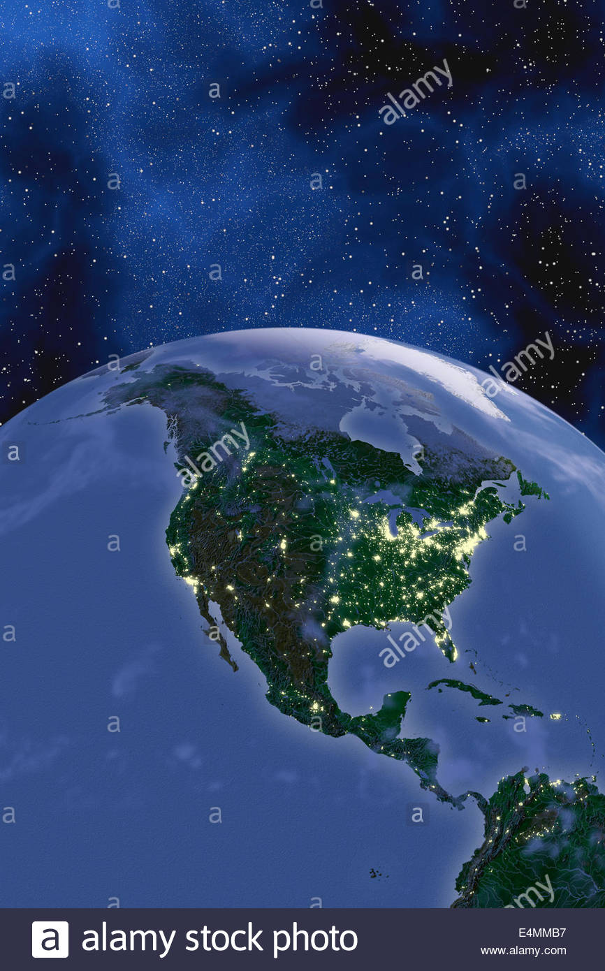 Map Of The Usa And Canada High Resolution Stock Photography and Images ...