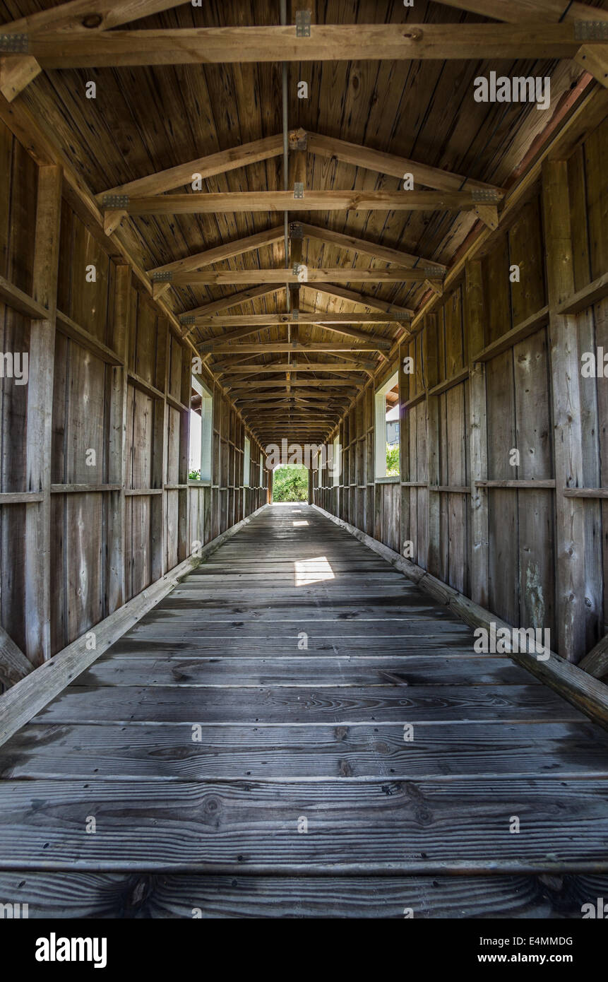 Beautiful wooden covered bridge hi-res stock photography and images - Alamy