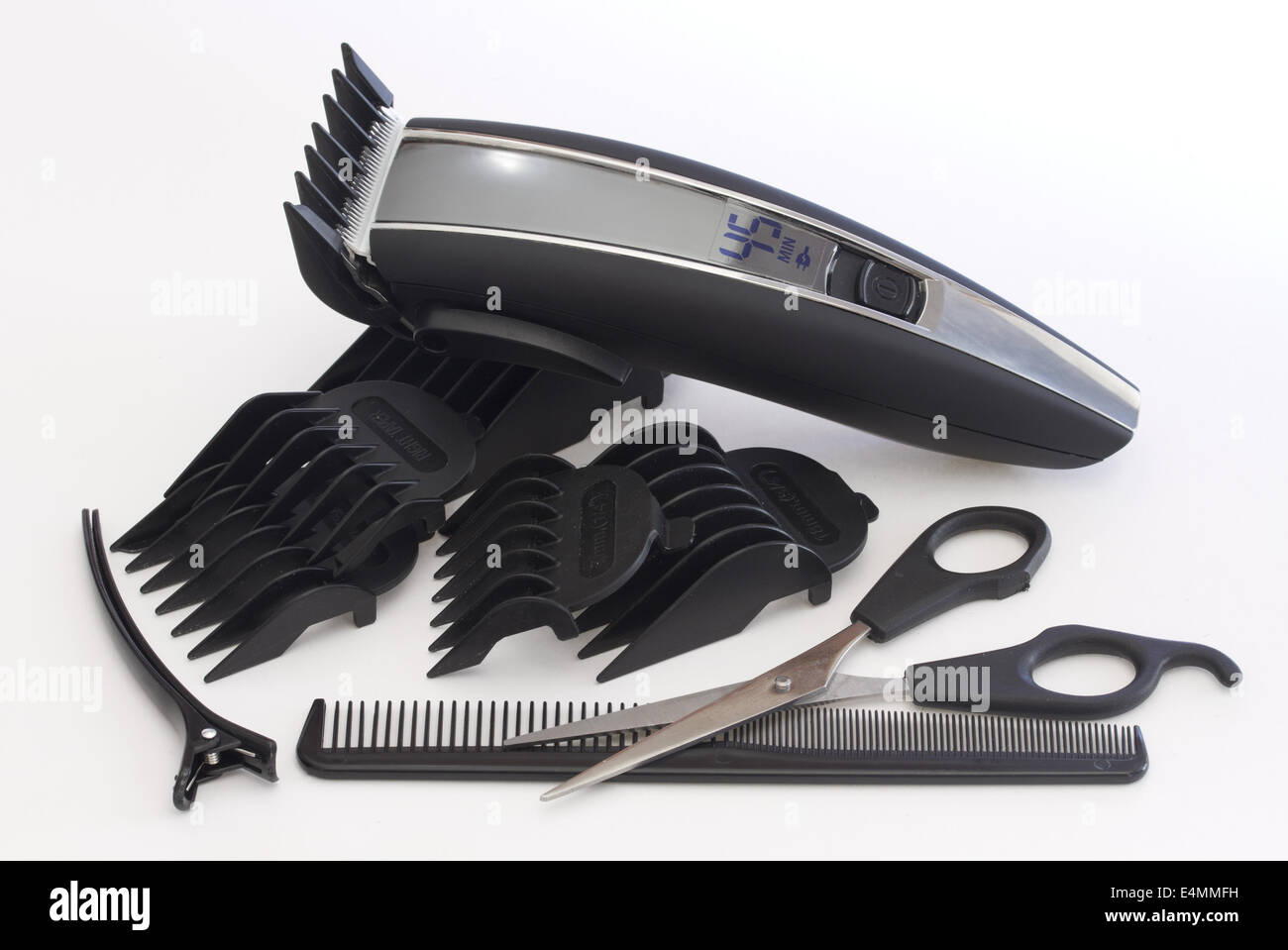 Barber work tools Stock Photo - Alamy