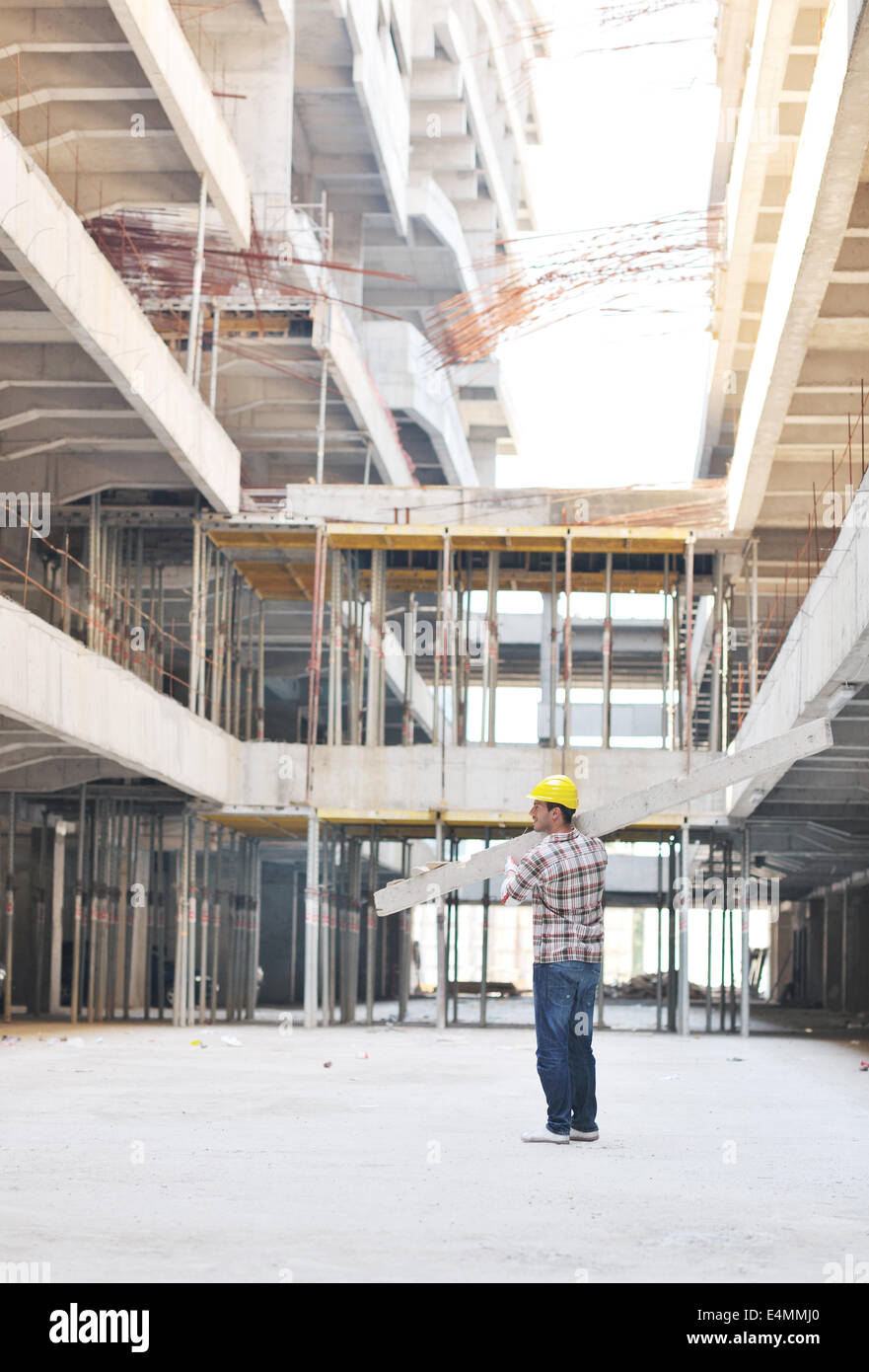 hard worker on construction site Stock Photo - Alamy