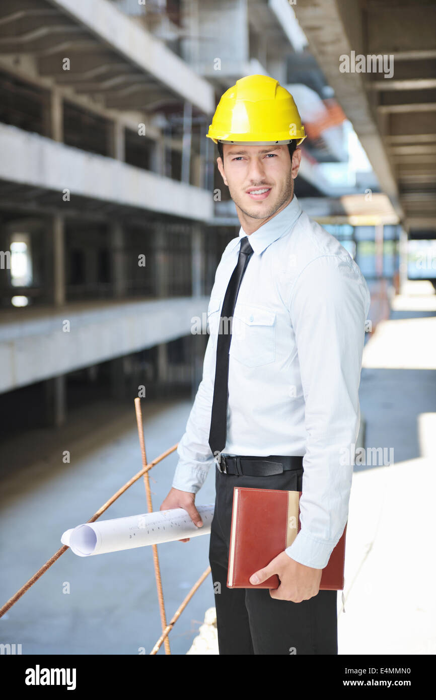architect on construction site Stock Photo - Alamy