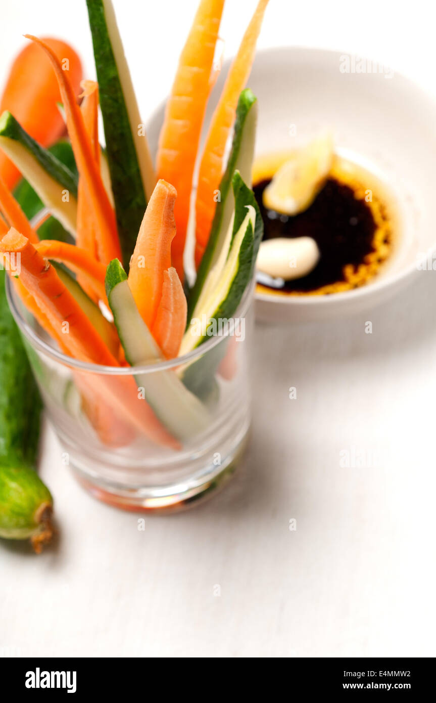 fresh pinzimonio snack appetizer Stock Photo - Alamy