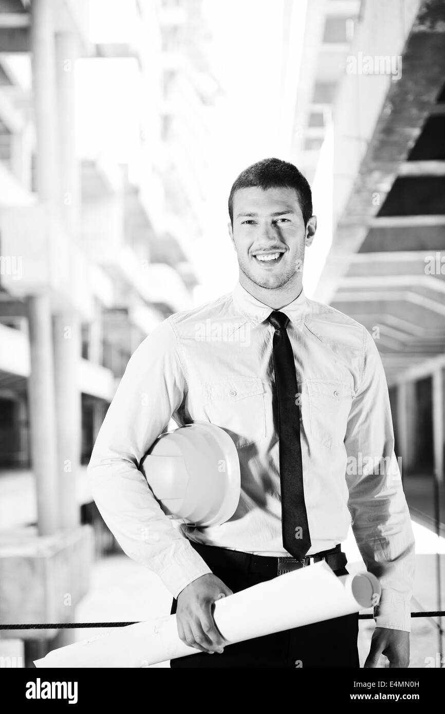 Urban construction site on Black and White Stock Photos & Images - Alamy